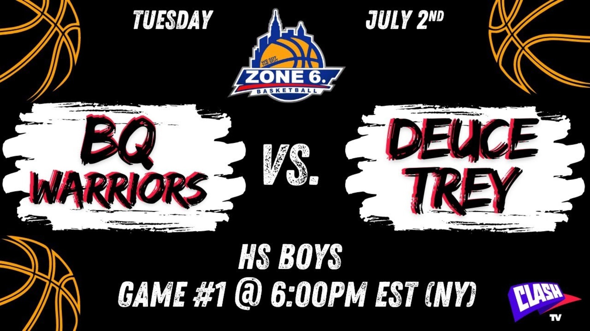 BQ Warriors vs. Deuce Trey | H.S. Boys | Clash Basketball