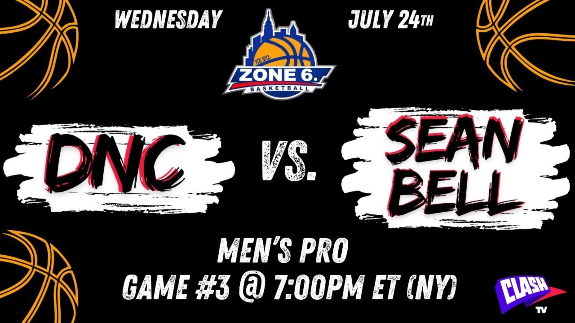 DNC vs. Sean Bell | Men's Pro | Clash Basketball